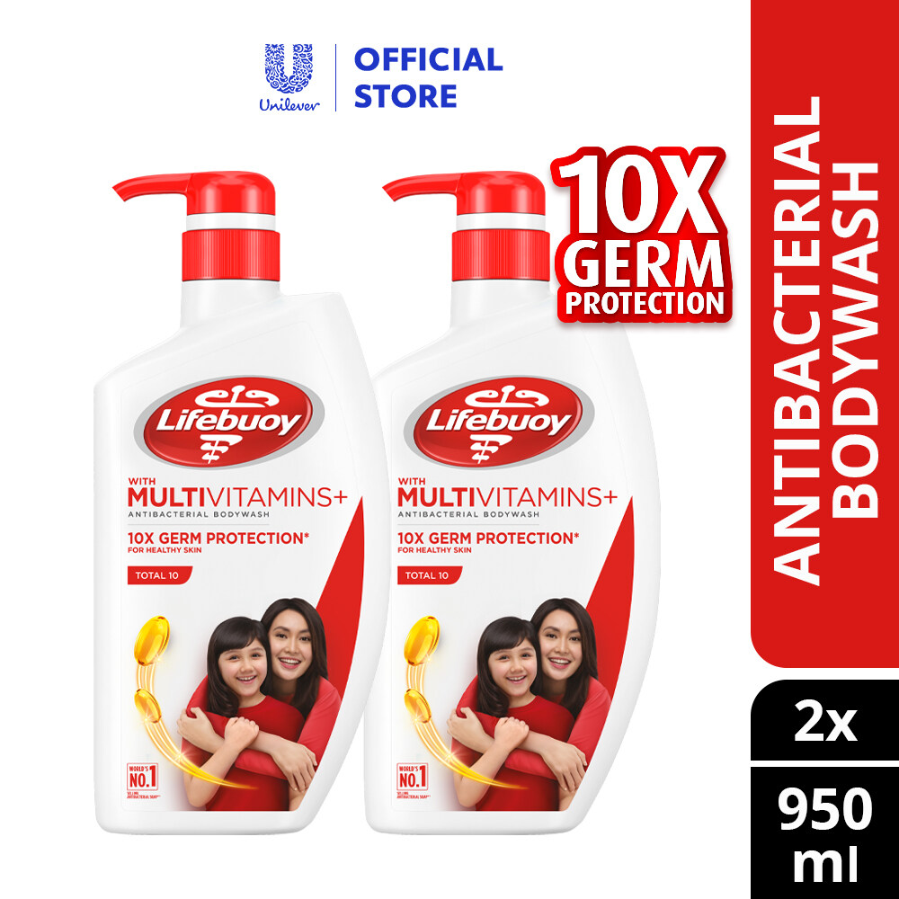 Lifebuoy Antibacterial Shower Gel Total 10 920ml x 2 | Lazada