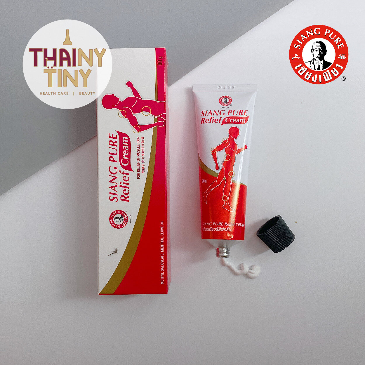 【READY STOCK】Siang Pure Relief Cream 60g Thailand ...