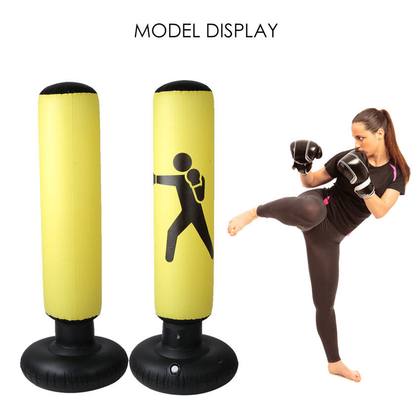 160Cm Inflatableกระสอบทรายเด็กผู้ใหญ่มวยPunching Bag Kick Punching PVC ...
