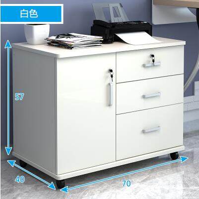 Simple office a4 file cabinet movable cabinet with lock drawer data ...