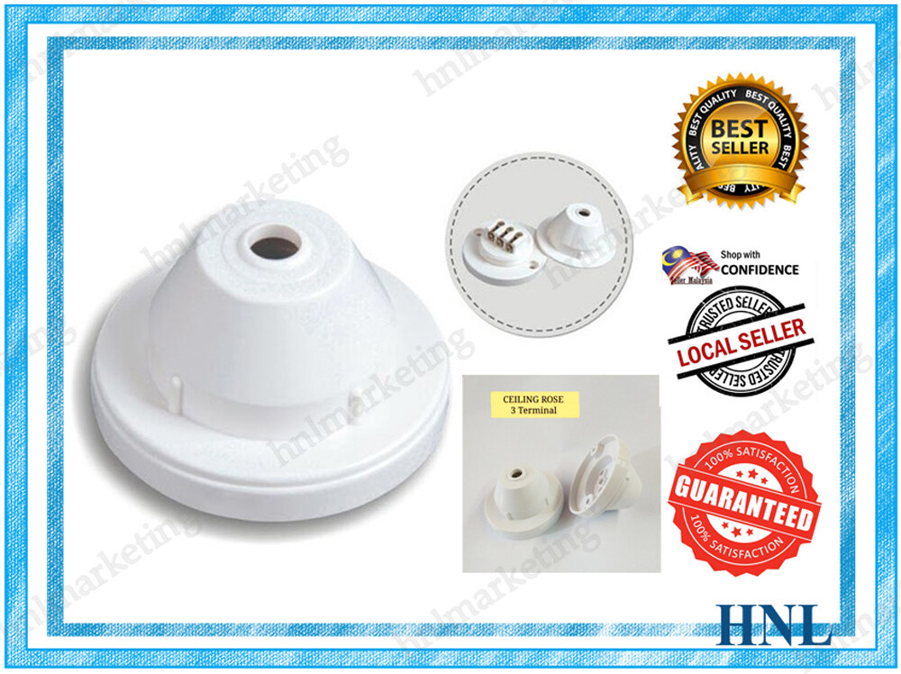 PVC CEILING ROSE 5A 250V WIRE TERMINAL SINGLE PHASE | Lazada