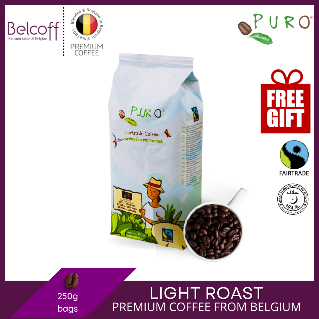[Belgium Import] PURO Fairtrade Coffee Beans Organic - Light Roast 1kg ...