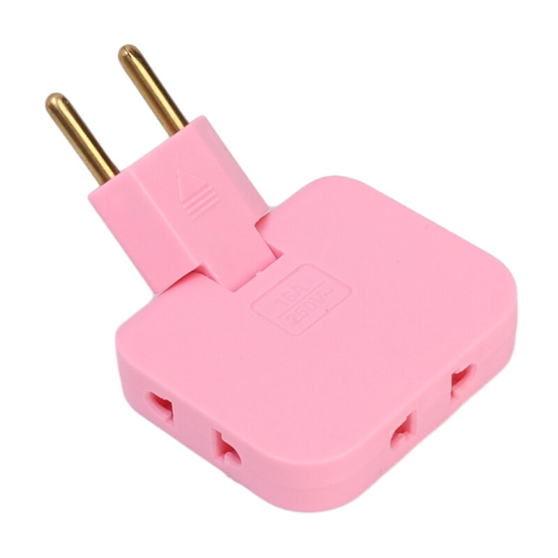 EU Plug 180 Degree Rotatable Socket Converter 3 in 1 US Extension Plug ...