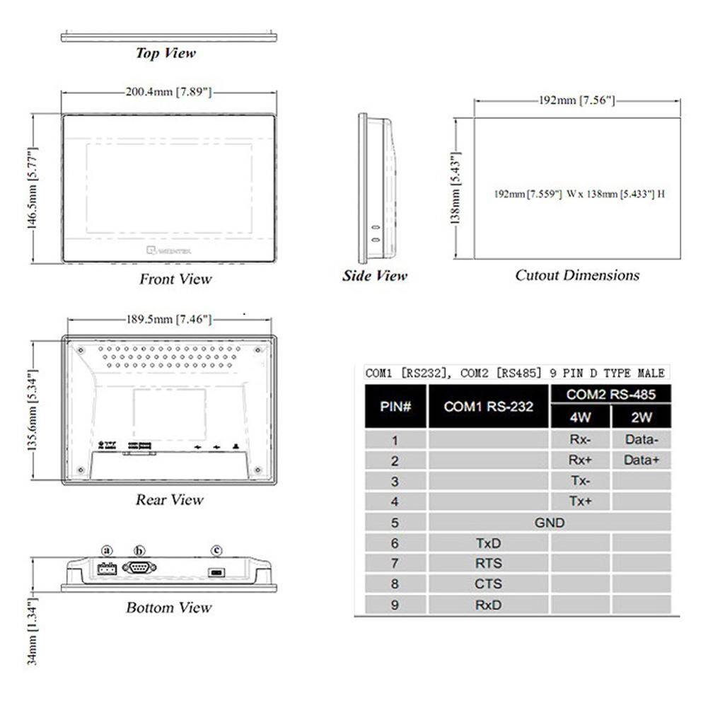7นิ้วWEINVIEW/WEINTEK TK6071iQ TK6071iP TK8071iPหน้าจอสัมผัสHMI 800*480 ...