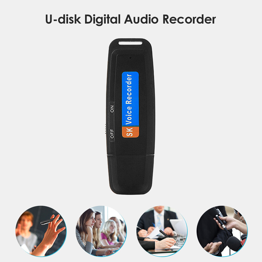 [Free Shipping] SK001 U Disk เครื่องบันทึกเสียงพกพา TF Card USB แฟลชไดร ...