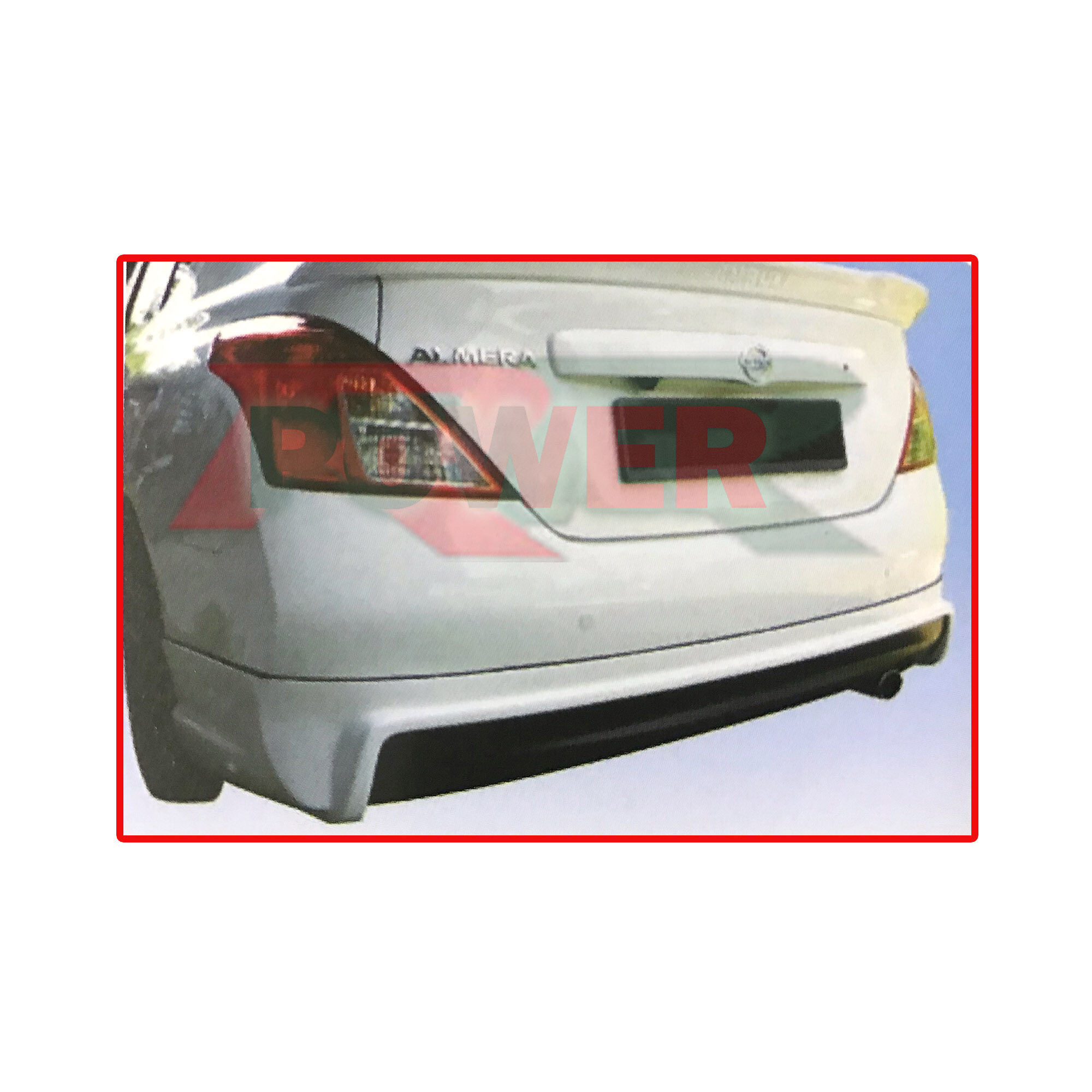Nissan Almera N17 (2012) IP Style Rear Back Bumper Skirt Skirting Lower ...