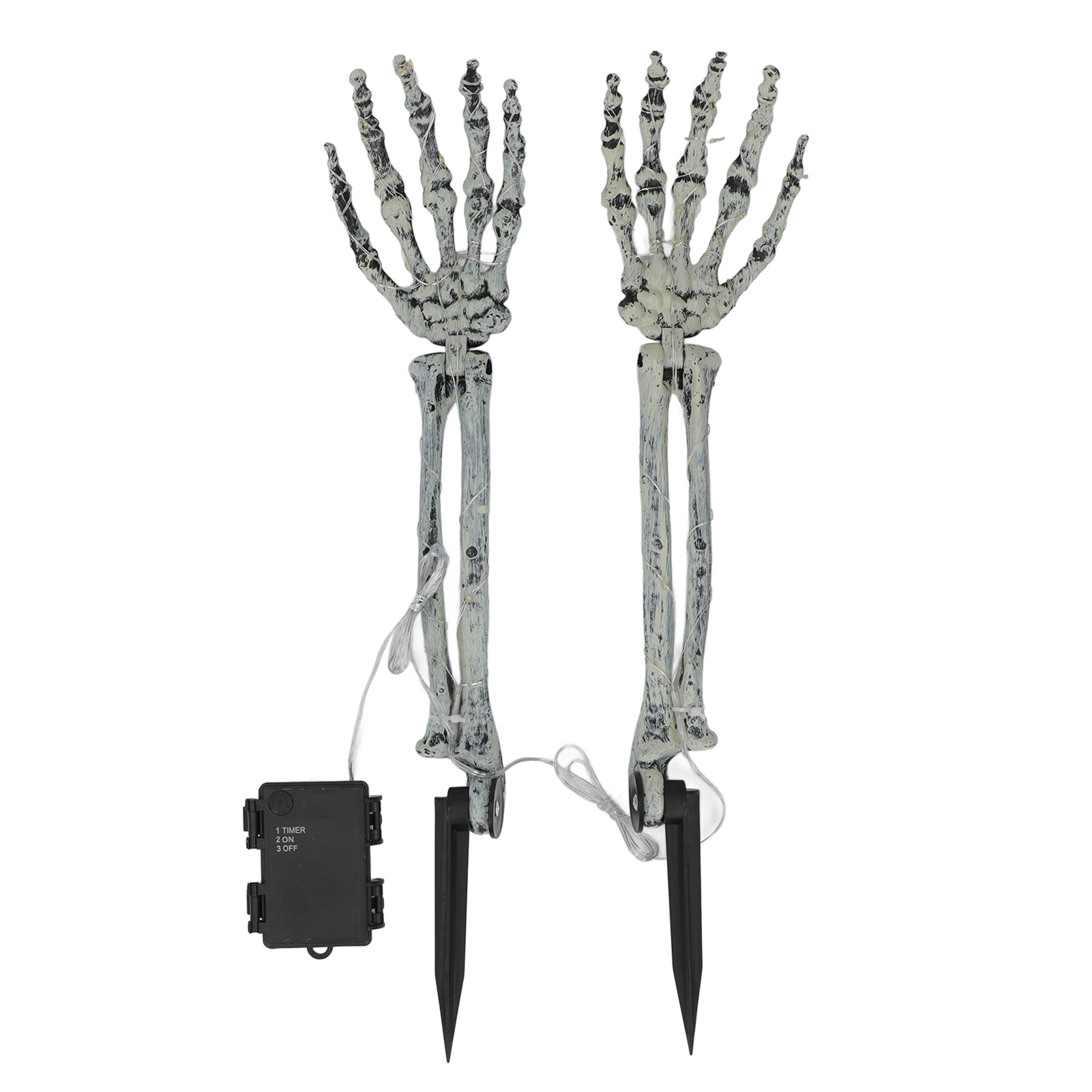 Light Up Skeleton Hands 40 LEDS ABS Easy Installation Halloween ...
