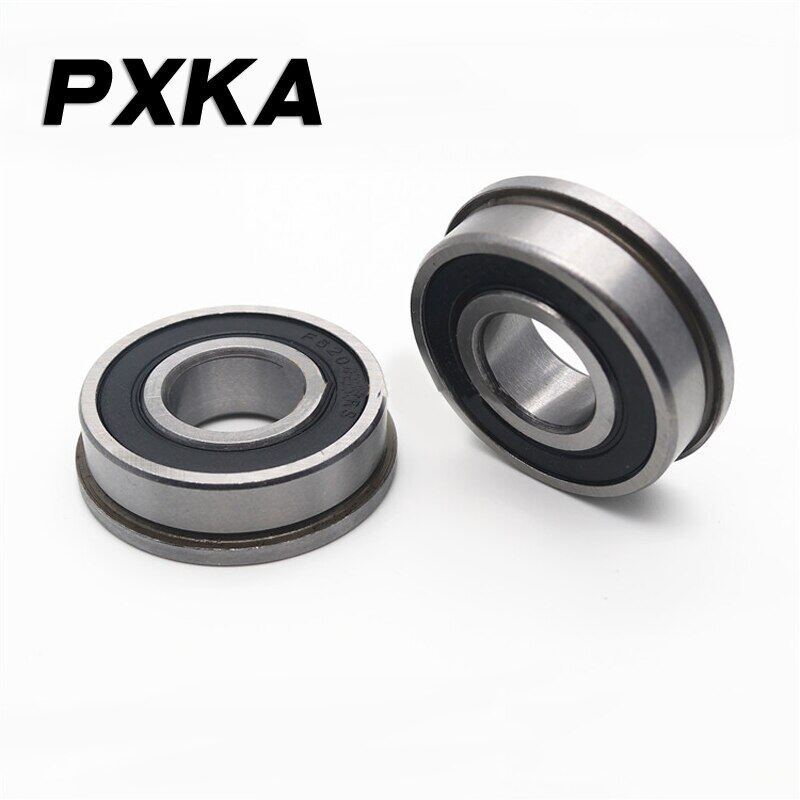 10Pcs F695-2RS Bearing 5X13X4mm Flanged Miniature Deep Groove Ball ...