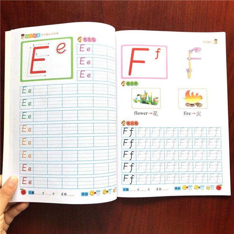 3-6 year Kids Calligraphy English Copybook English 26 Alphabet ABC to ...