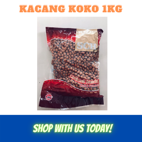 [Ready Stock] Kacang Koko 1 KG, Big pack, Snack 1kg, Nuts, Halal | Lazada