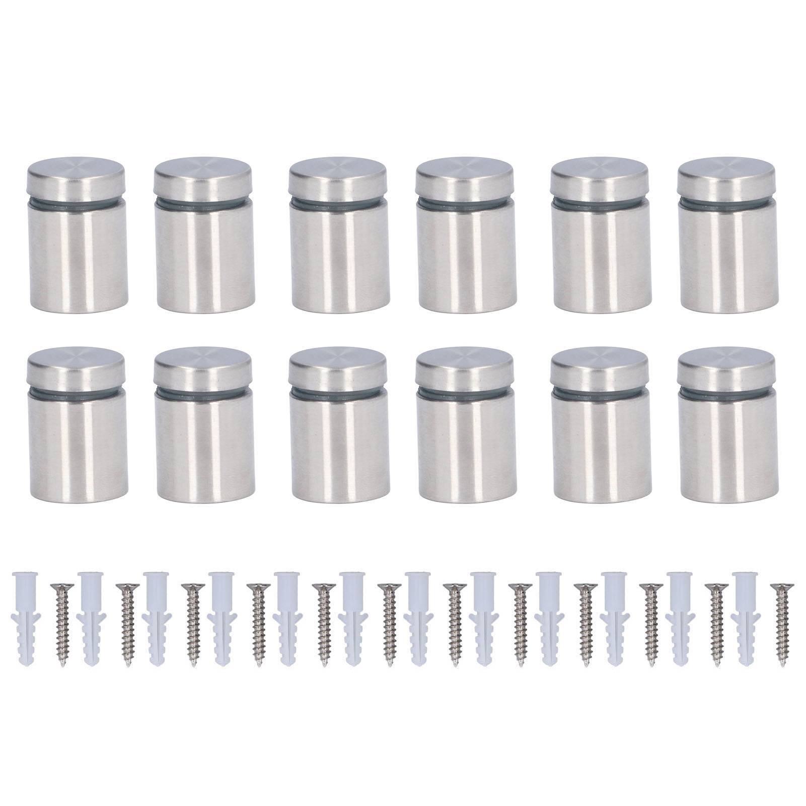 12pcs Standoff Screws Stainless Steel 19 x 25mm Sign Stand Off Fixings ...