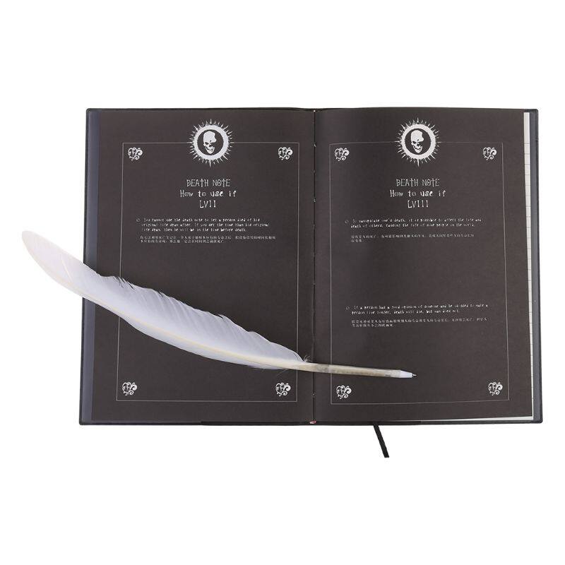 New Death Note Cosplay Notebook & Feather Pen Book Animation Art ...