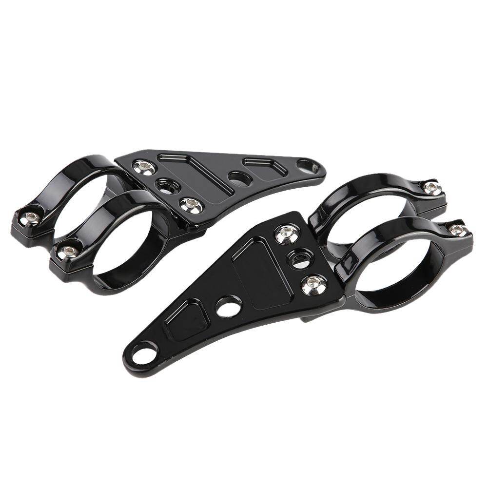 【Lowest Price】2pcs Headlight Mount Bracket Clamps Head Lamp Holder Fork ...