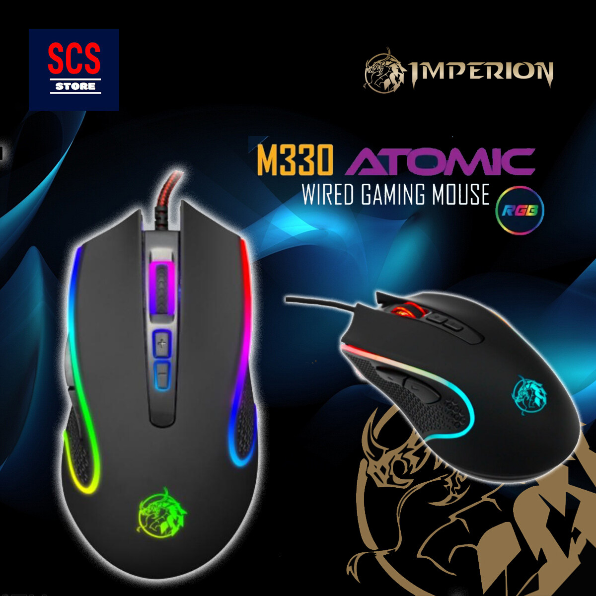 IMPERION M330 ATOMIC Wired Gaming Mouse | Lazada