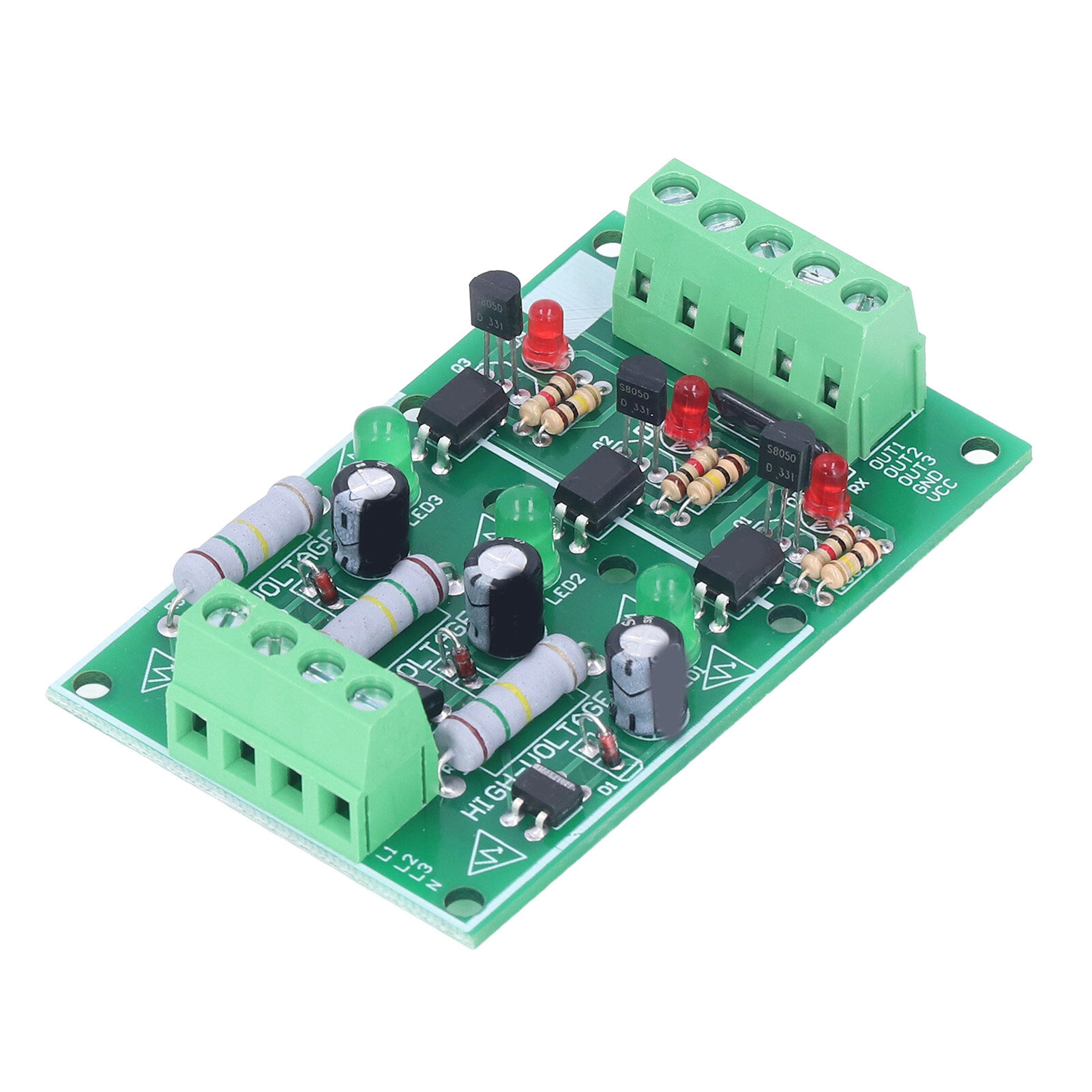 Optocoupler Isolation Module 3 Channel Photoelectric Isolated 220V AC ...