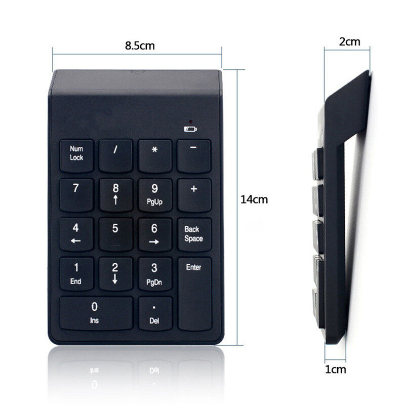 【umedf】Wireless 2.4G Mini USB 18 Keys Number Pad Numeric Keypad ...