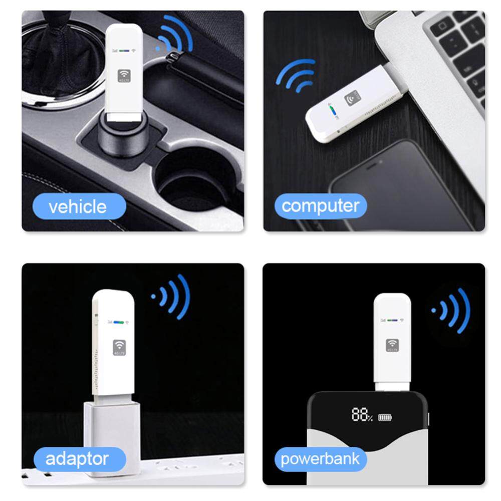 4G LTE USB เครือข่ายไร้สาย WIFI LTE Modem Pocket Hotspot Plug-And-Play ...