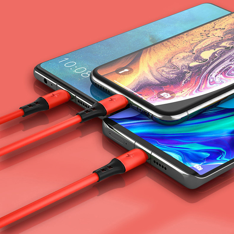 SAWU, Phù Hợp Dành Cho Apple Android Type-C, Silicone Lỏng Một Với Ba ...