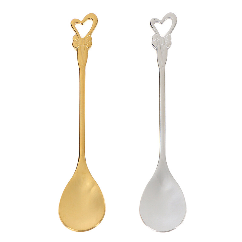 CK Love Shape Handle Stainless Steel Coffee Mini Ice Cream Dessert ...