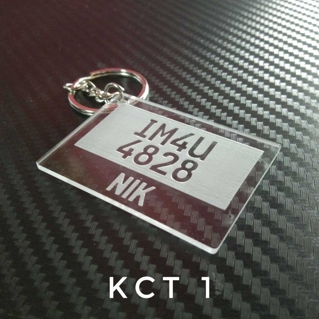 Keychain Kereta Motor Nombor Plate Akrilik Plate Transparent | Lazada