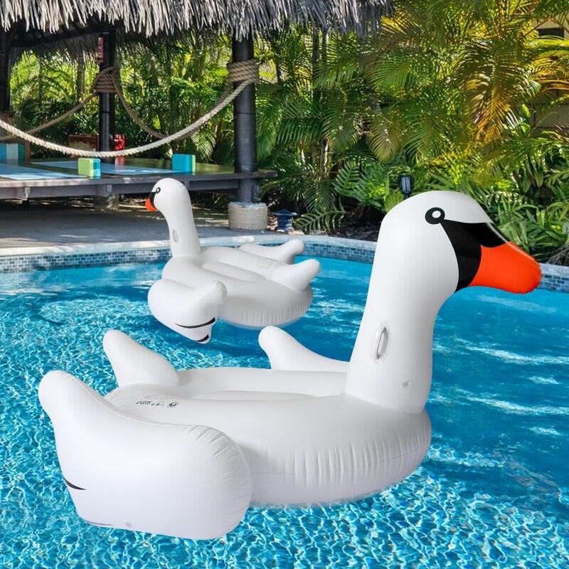 150Cm Gaint Swan Flamingo Inflatable Float Swimming Ring Float Circle ...