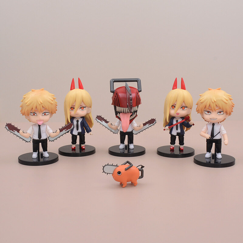 Chibi Chainsaw Man Figure Chainsaw Man set Chainsaw Man combo Chainsaw ...