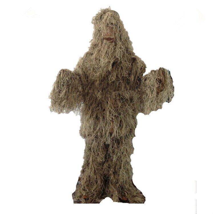 3D Withered Grass Ghillie Suit Sniper Tactical Camouflage Clothing ...
