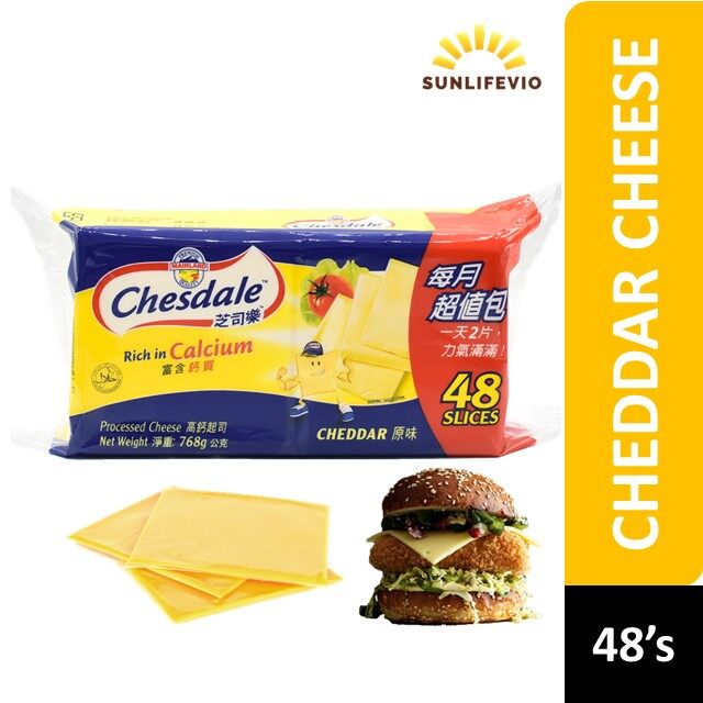 Chesdale Processed Cheddar Cheese 48 slice (with ice pack) | Lazada Chesdale Processed Cheddar Cheese 48 slice (with ice pack) | Lazada