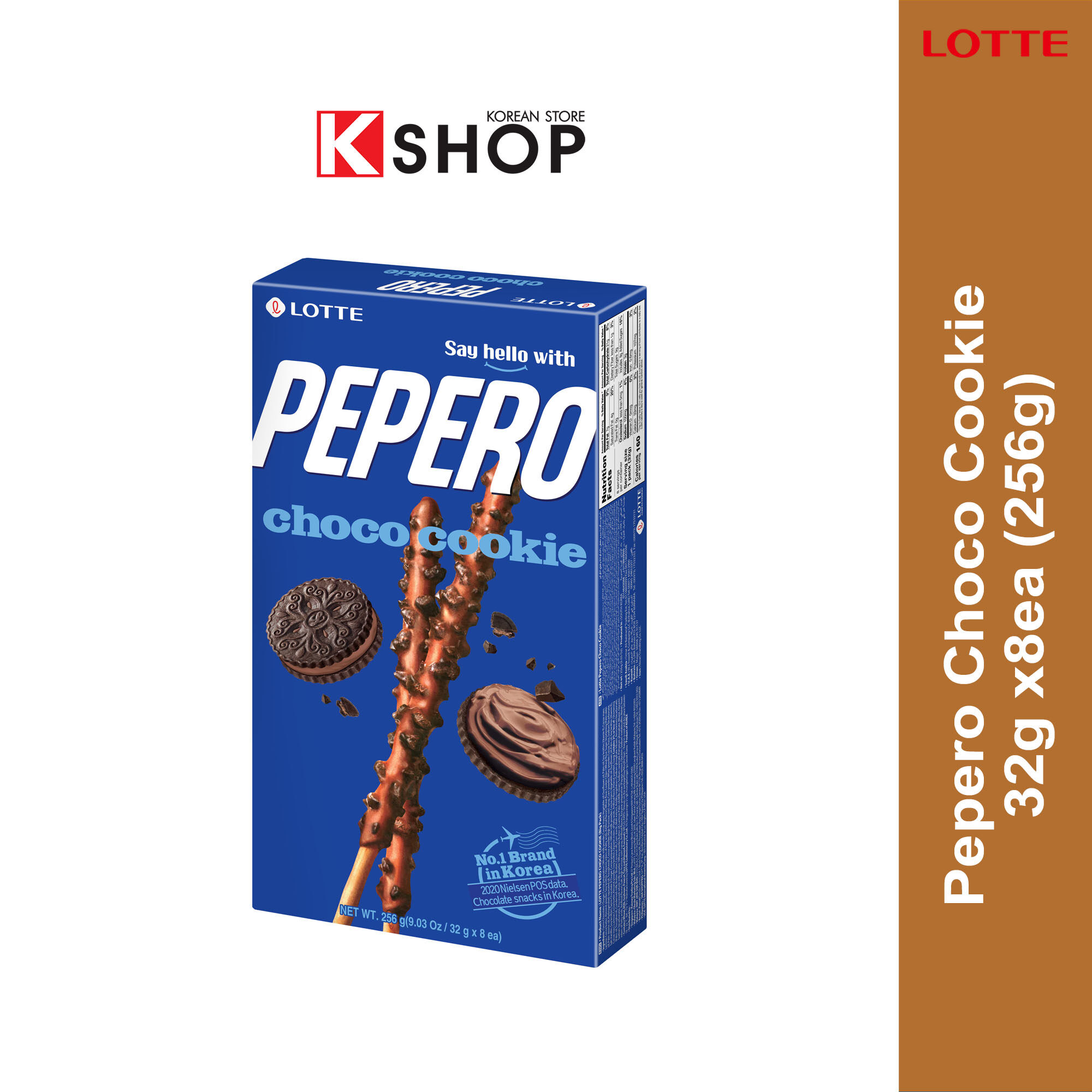 Lotte Pepero Choco Cookies Big Pack (256g) | Lazada