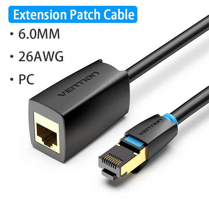 Vention Cat8 Ethernet Extension Cable SFTP 40Gbps RJ45 Extender Patch ...