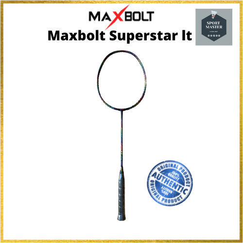 MAXBOLT SUPERSTAR LT (Rainbow) badminton racket- 100% Original | Lazada