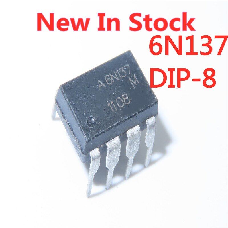 10ชิ้น/ล็อต6N137 A6N137 DIP-8 Optocoupler Isolator Logic เอาต์พุตสต็อกใหม่ IC - lan18147147114 ...