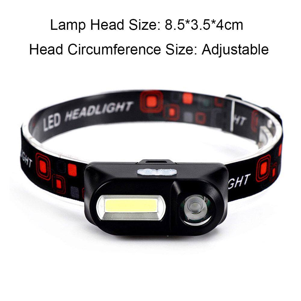 5210A กลางแจ้ง ตั้งแคมป์ สว่างสุดๆ ตกปลา USB ชาร์จได้ ไฟหน้า cob ไฟหน้า LED ไฟฉายคาดหัว ไฟตกปลา ...