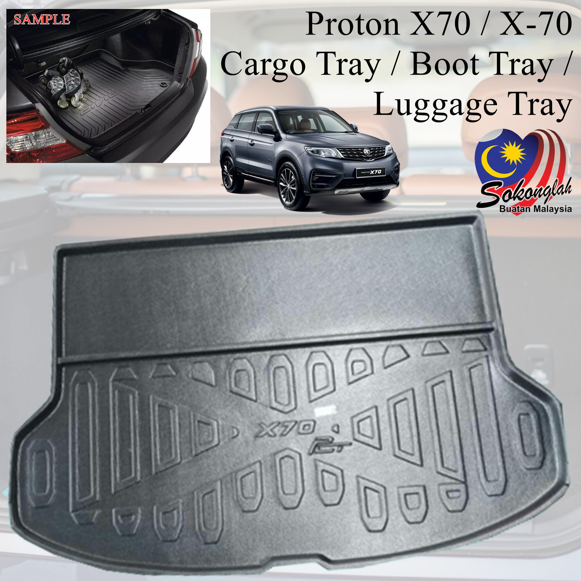 Proton X70 / X-70 Boot Tray / Luggage Tray / Cargo Tray | Lazada