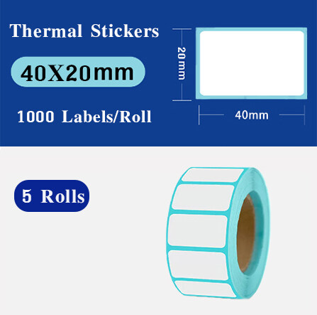 DRPDA Thermal Label Sticker Shipping Label Paper Waybill Barcode ...