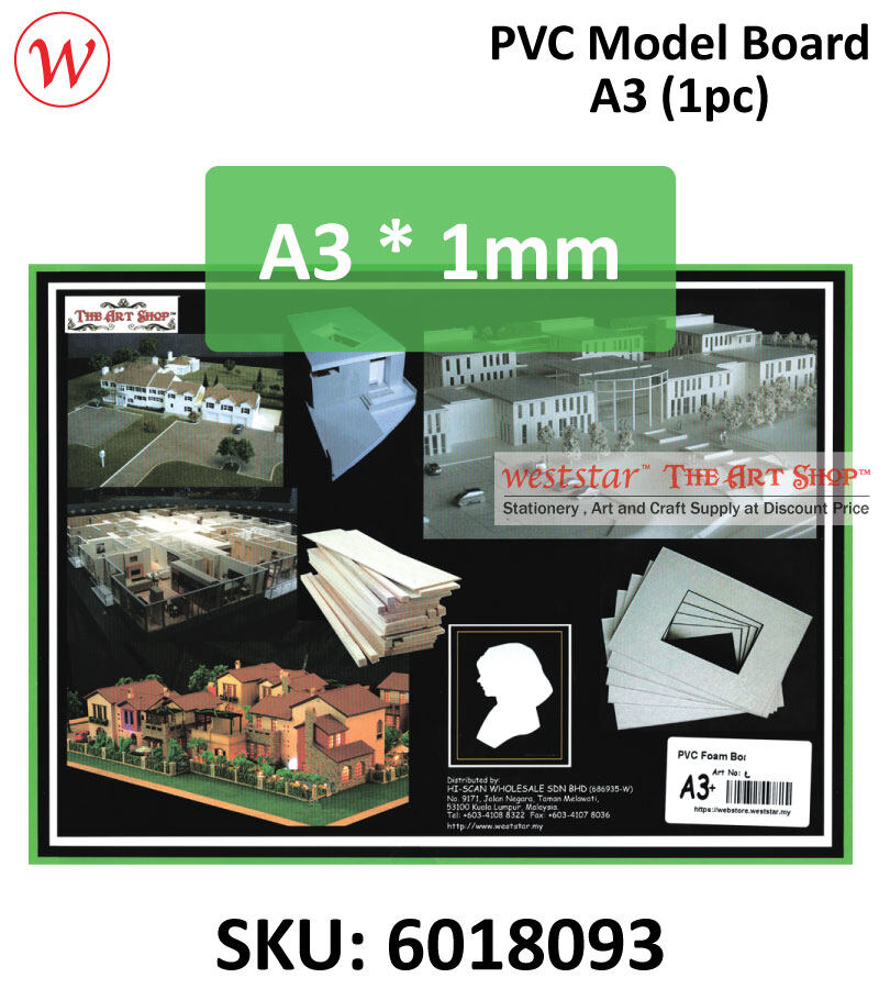 [Weststar TAS] A4, A3, A2, A1 PVC Model Board , Modeling Board For ...