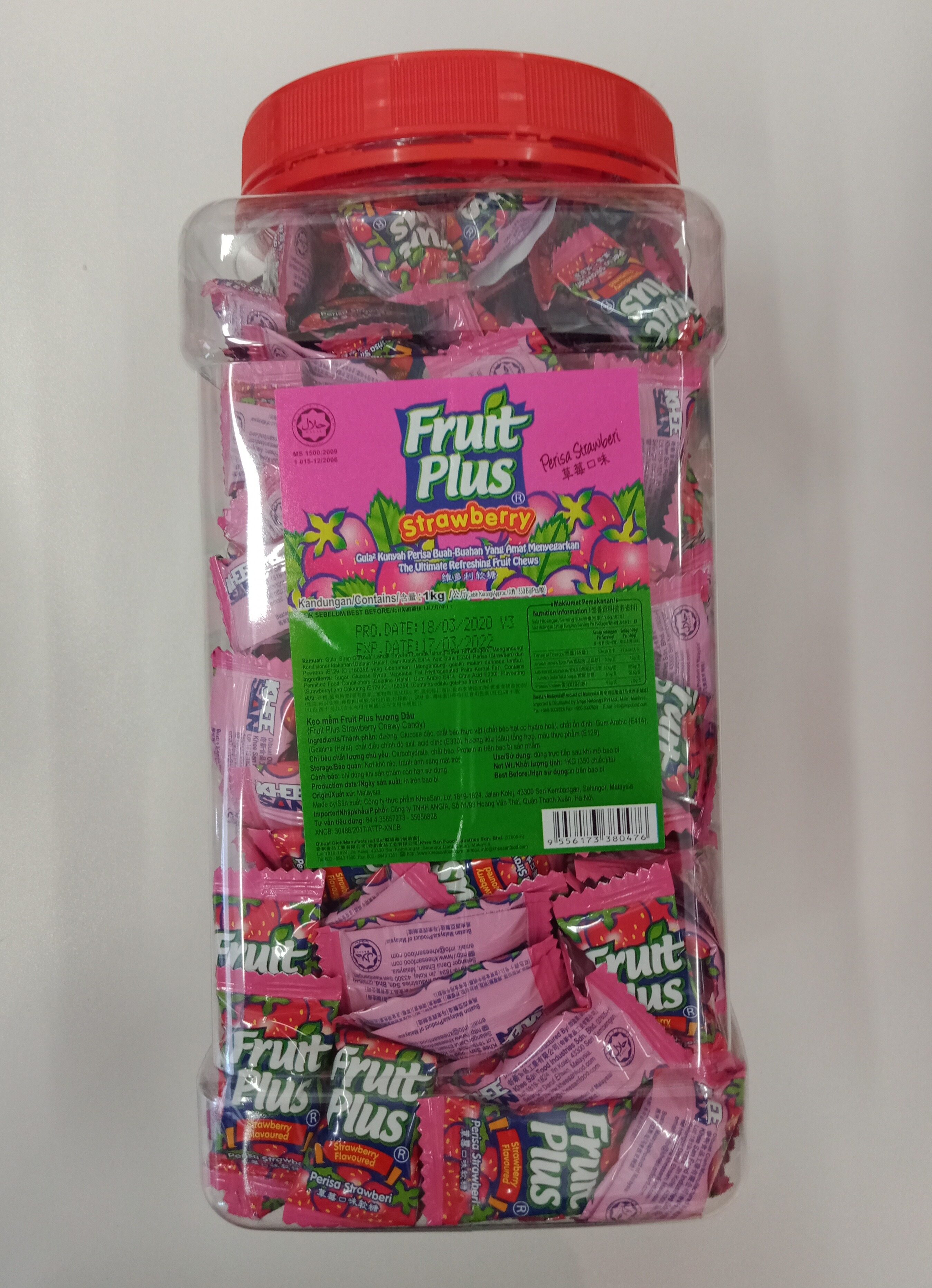 FRUIT PLUS STRAWBERRY 1KG / 350 PCS | Lazada