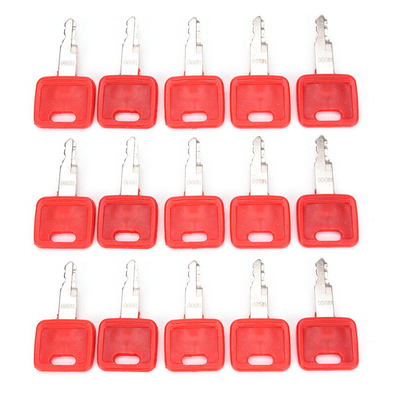 Heavy Equipment Ignition Keys for Hitachi H800 Red Excavator Key Switch ...