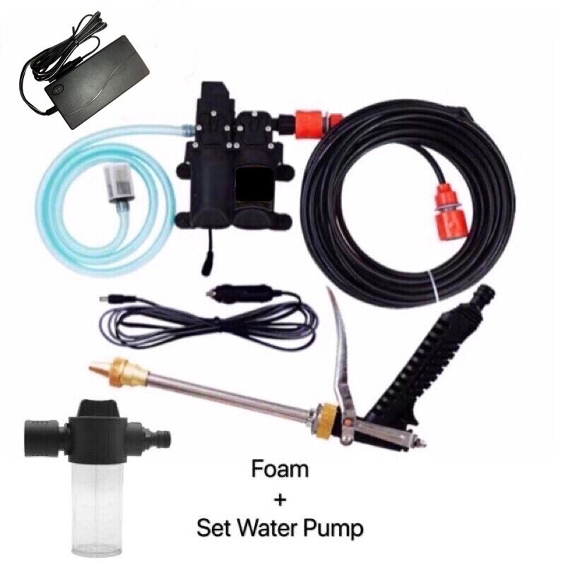 Water Jet High Pressure Cleaning Pump Car Wash 12V/240V Double Machine ...
