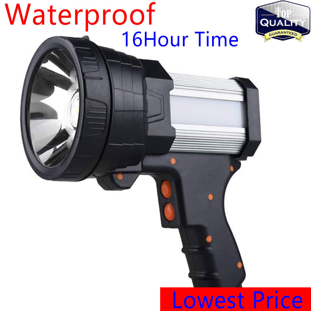 【NEW】Portable LED Outdoor Electric Search Lamp Handheld Spotlight ...