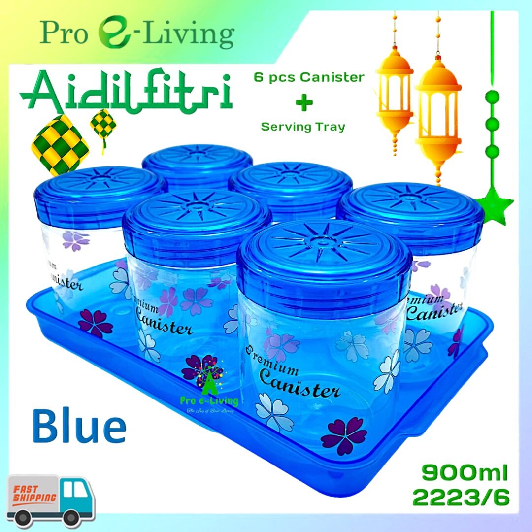 Bekas Kuih Raya Set / Cookies Container Set / Bekas Kuih Raya / Balang ...