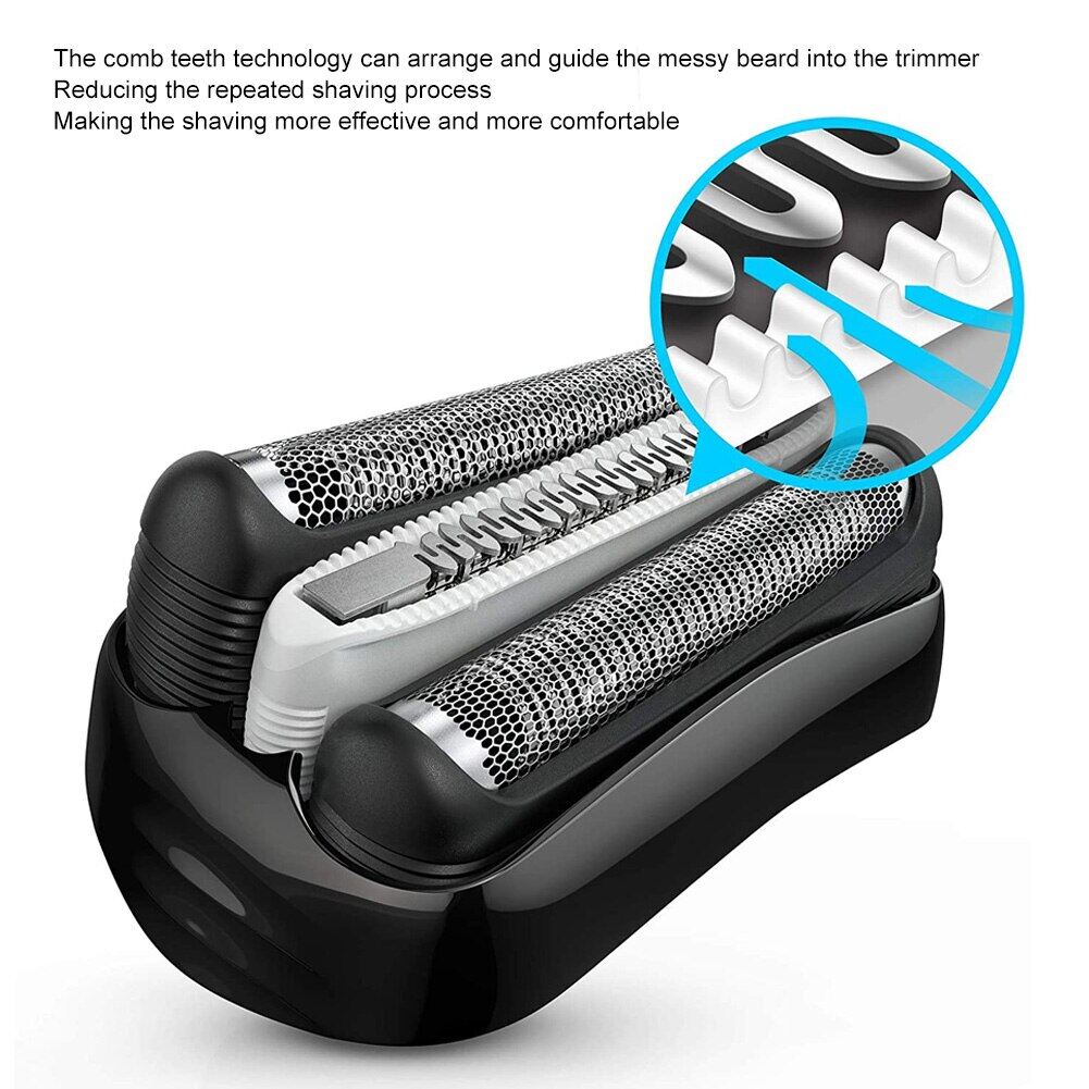 Electric Shaver Foil Head Replacement for Braun Razor 3 Series 300S ...