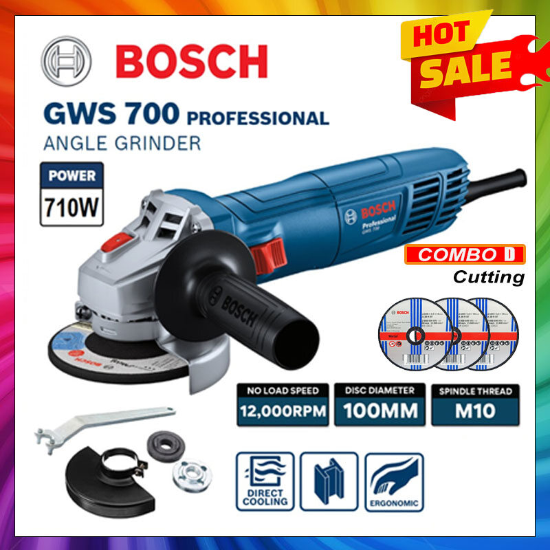 BOSCH GWS 700 PROFESSIONAL ANGLE GRINDER GWS700 710W | Lazada