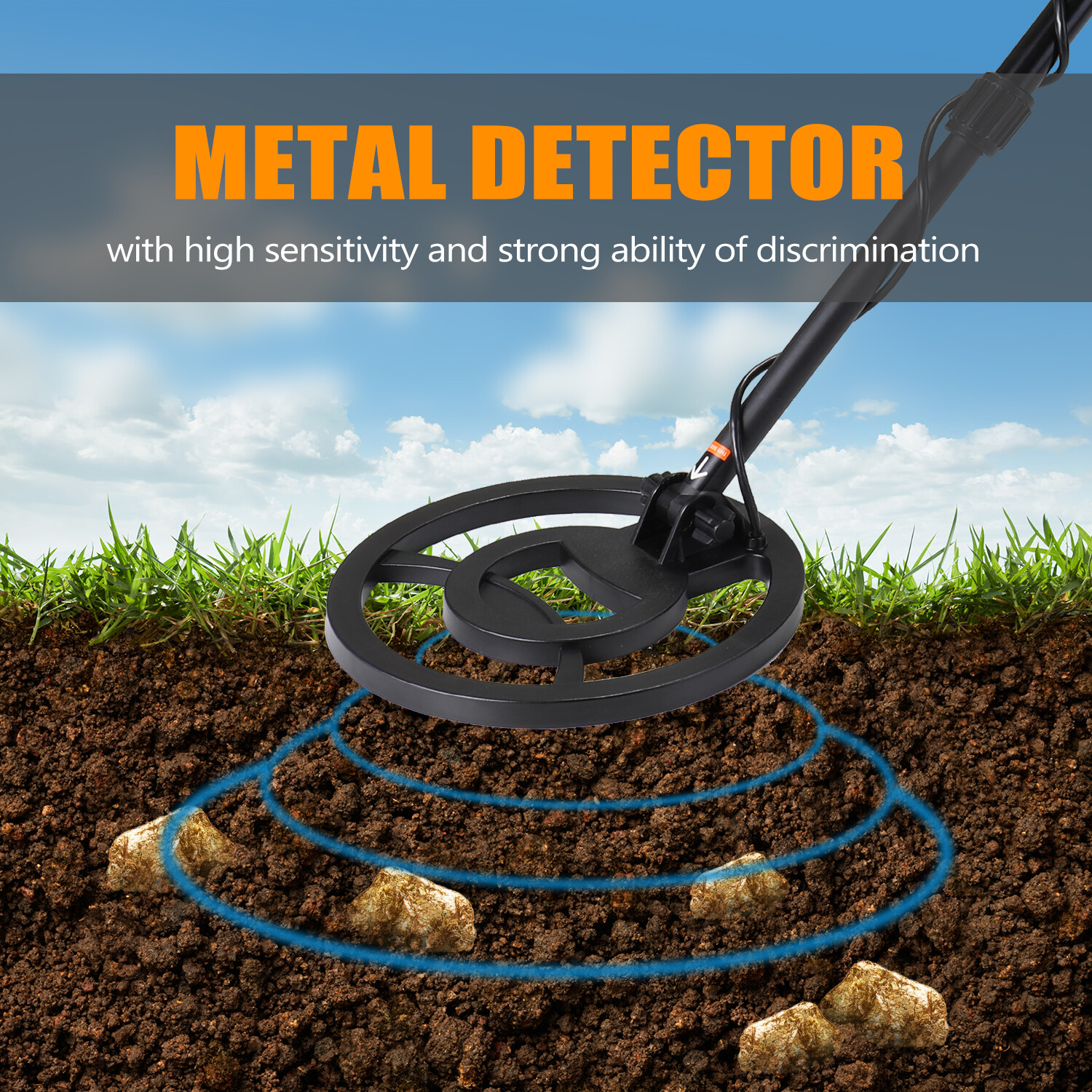 Portable Easy Installation Underground Metal Detector High Sensitivity ...