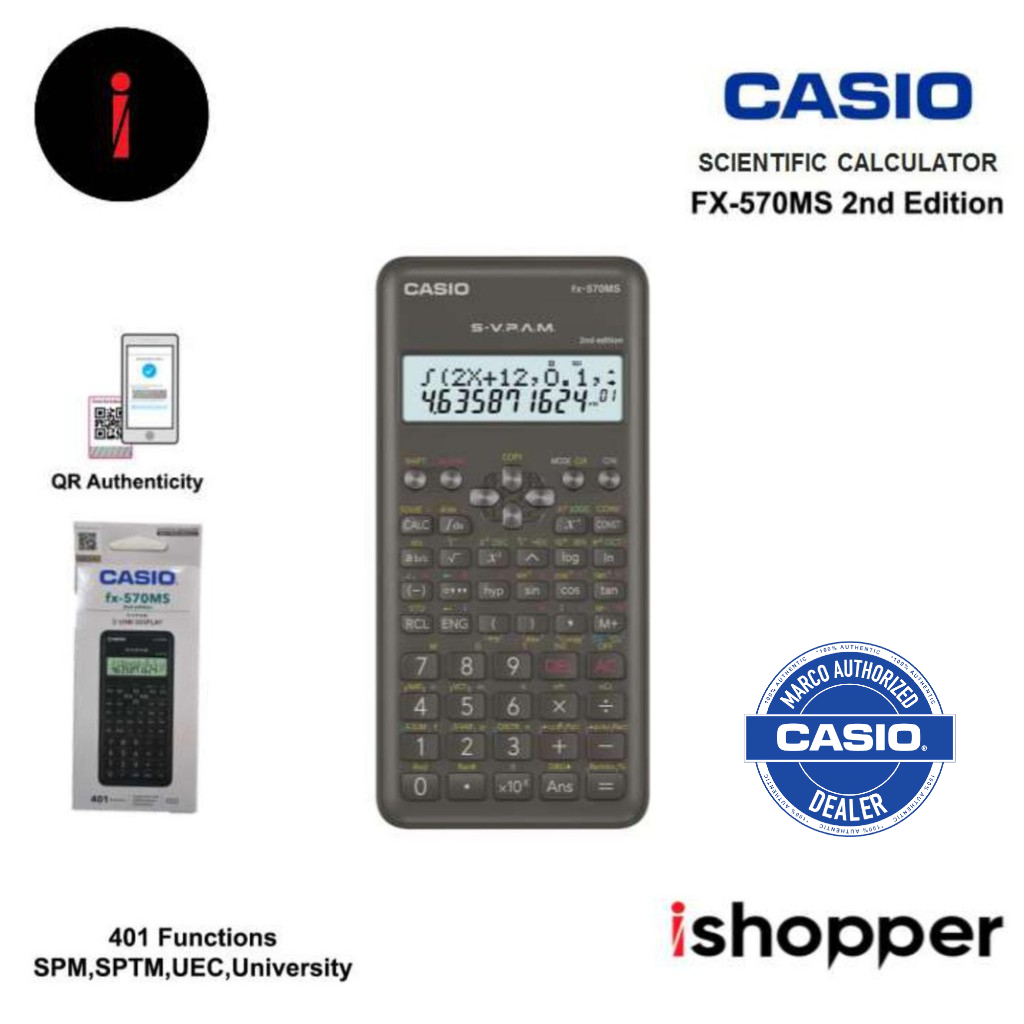 CASIO SCIENTIFIC CALCULATOR FX-570MS-2 | Lazada