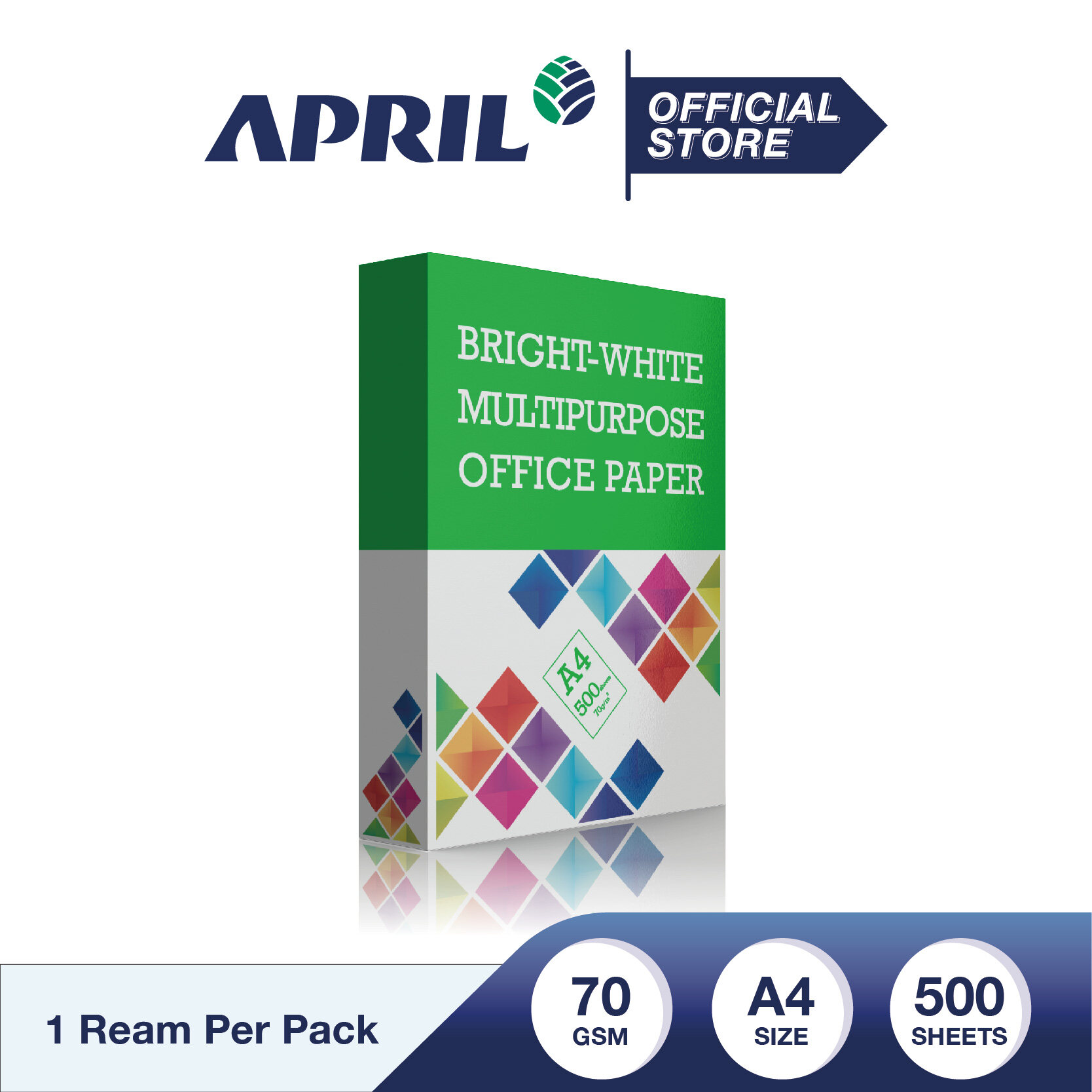 Bright-White A4 Multipurpose Office Paper 70gsm 500 Sheets | Lazada