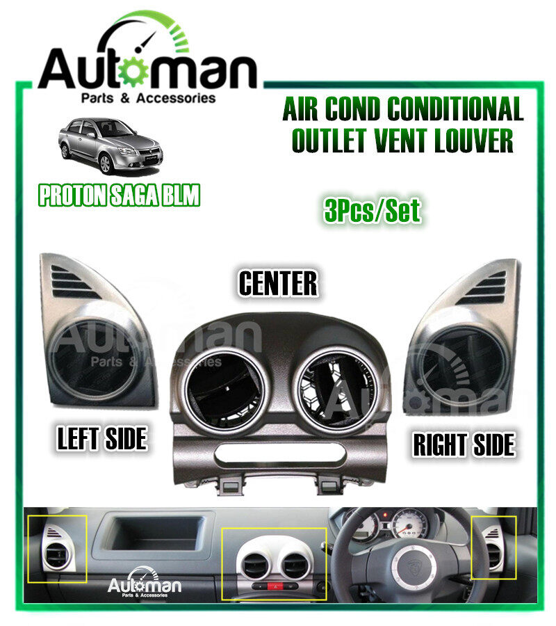 Proton Saga BLM Air Cond Conditional Outlet Vent Louver Silver | Lazada
