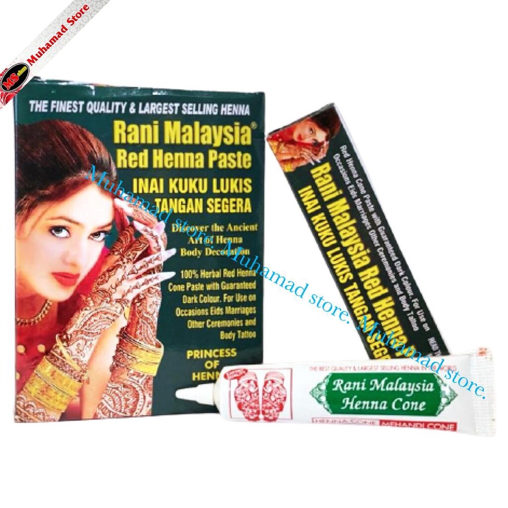 Inai Jari Rani Malaysia Merah Henna Paste | Lazada