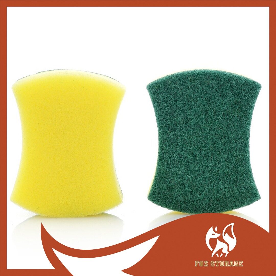 Kitchen Cleaning Sponge Dish Washing Sponge With Scouring Pad Kitchen ...