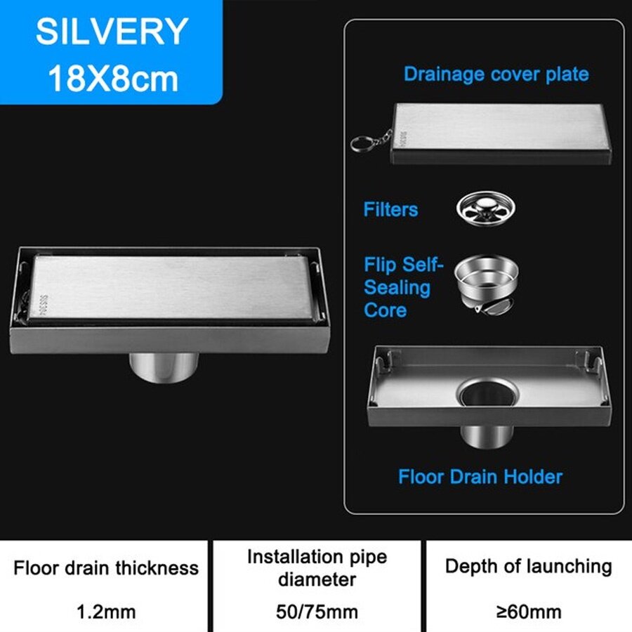 Floor Drain 304 Stainless Steel Floor Trap Anti Smell Floor Trap Anti ...